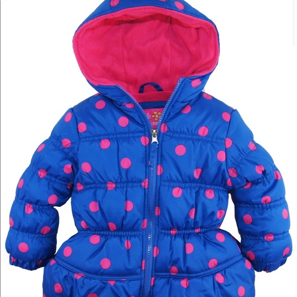 Jackets & Coats | Nwt Little Girl Blue Star Puffer | Poshmark